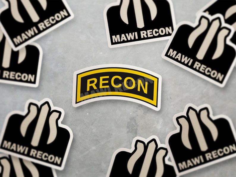 Recon Tab Sticker | US Army Special Skills Training | Durable Die-cut ...