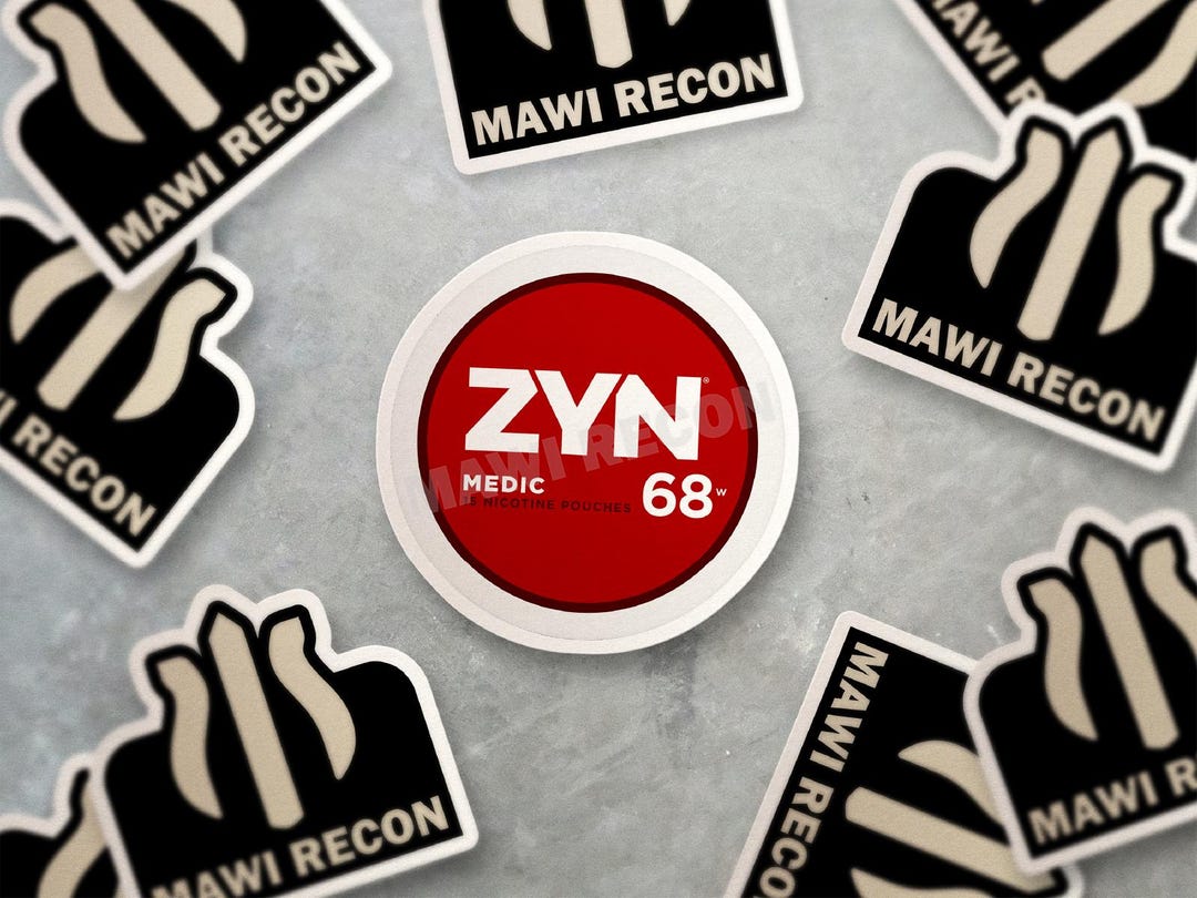 ZYN Sticker US Army Meme, Medic Humor Durable Die-cut Vinyl, Matte ...
