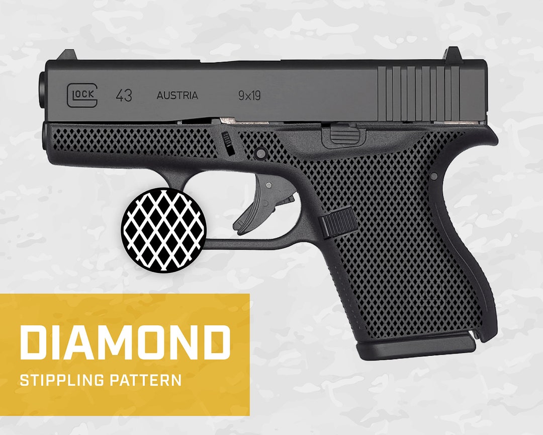 Glock SVG Stippling Pattern for Laser Engraving G43 Diamond - Etsy ...