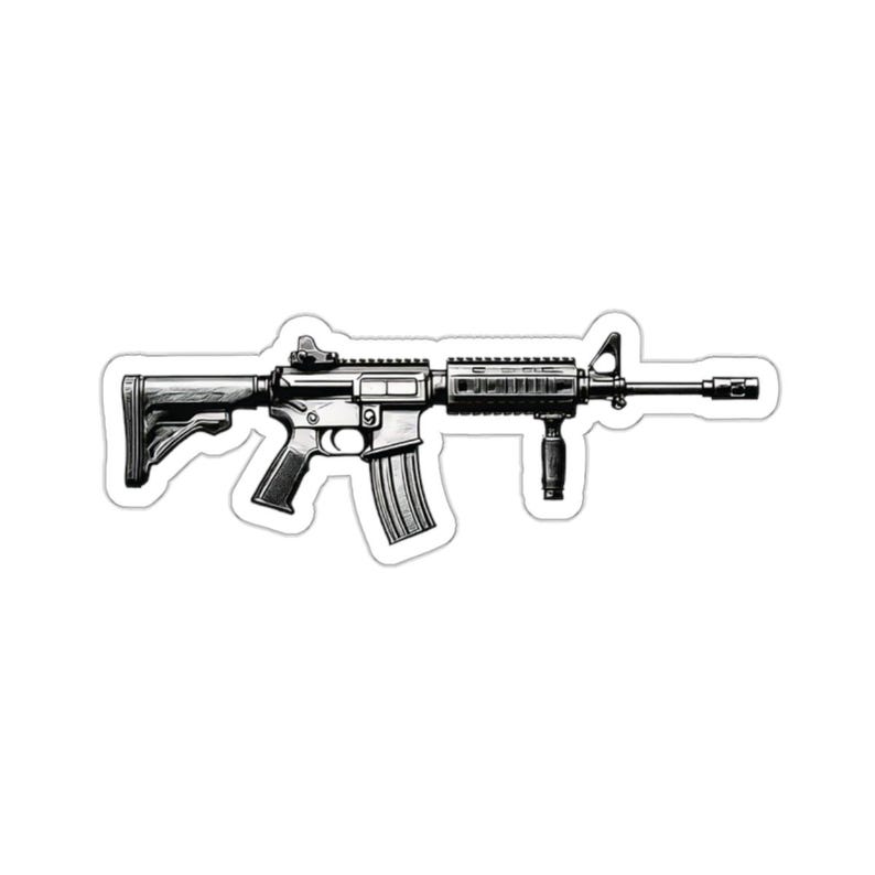 Tactical M4 Carbine Rifle Stickers Cool Gun Decal for Enthusiasts ...