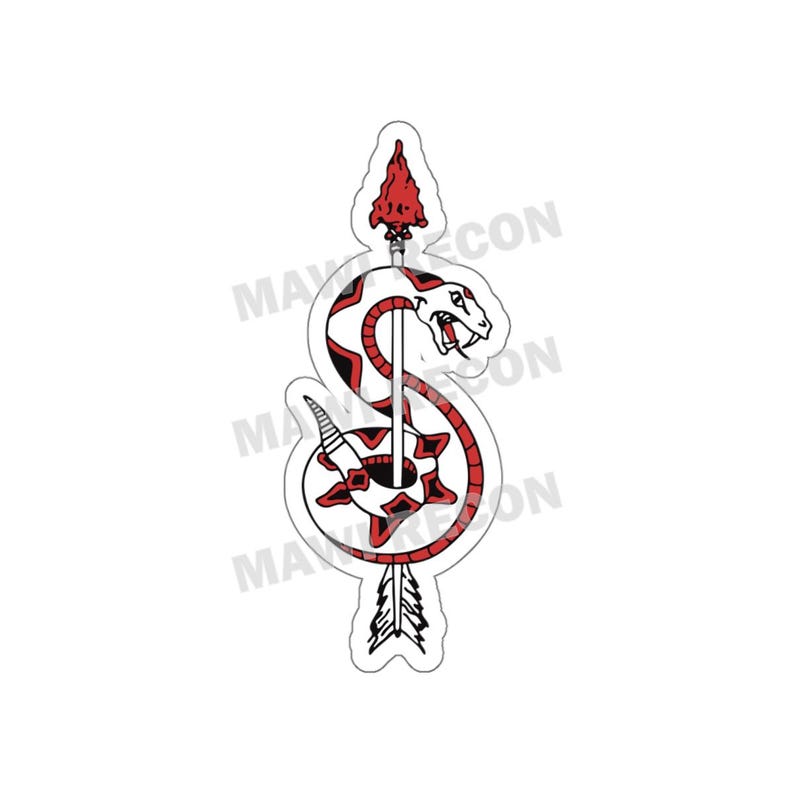Sniper School Vinyl Sticker | Snake & Arrow, US Army Special Skills ...