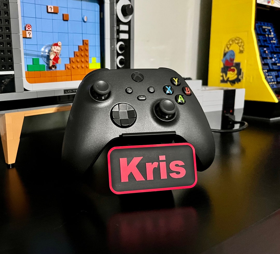 Customizable Video Game Controller Stand With Personalized Name Plate ...