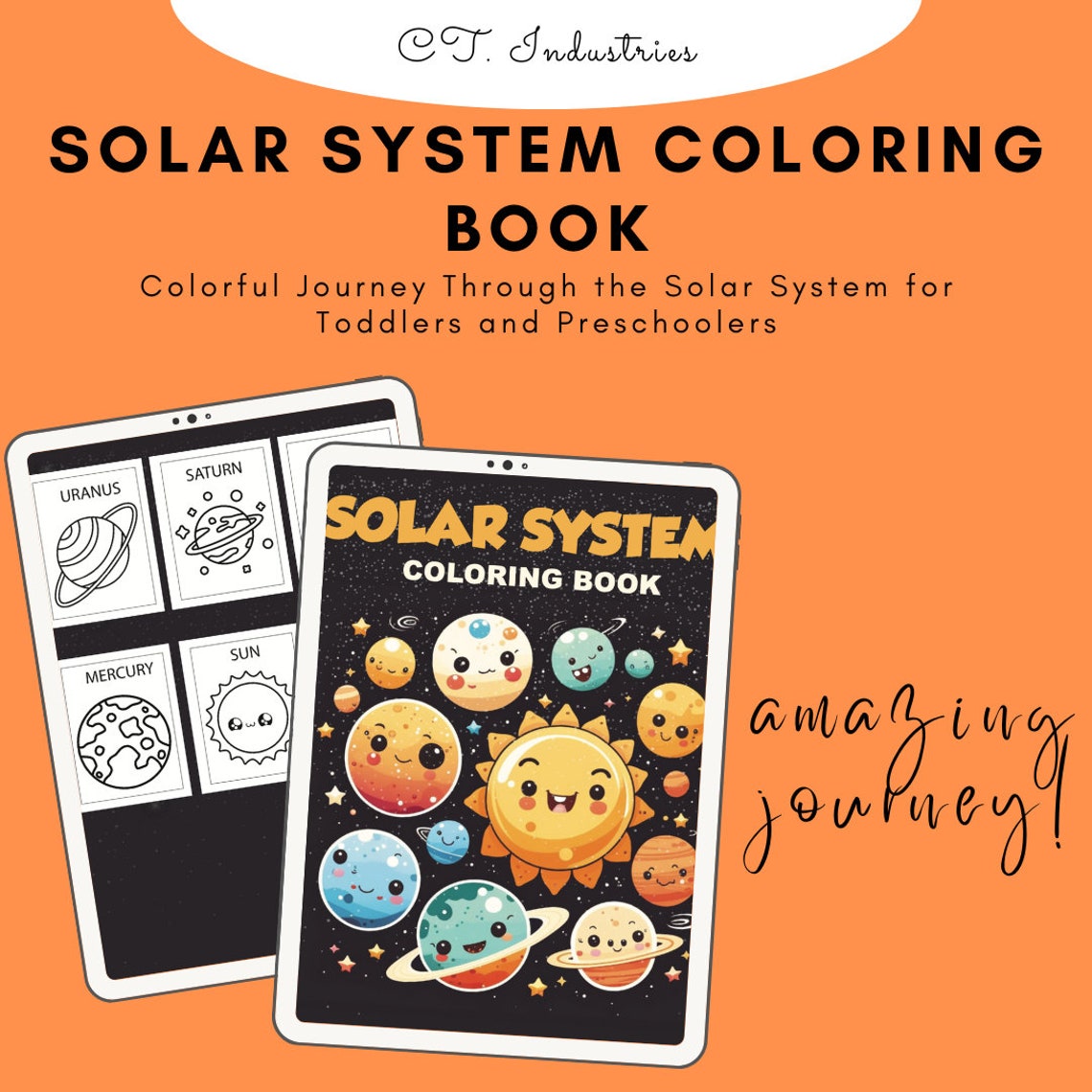 Solar System Colouring Book - Printable File - Etsy