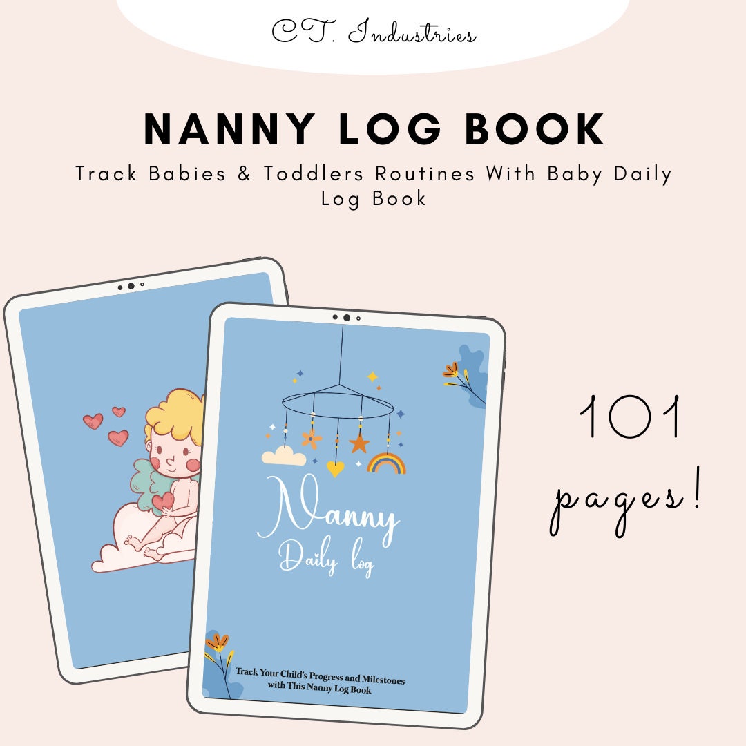 Nanny Log Book Printable File - Etsy