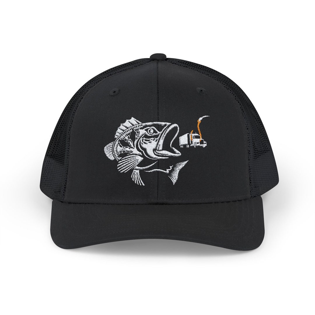 Hook Line and Big Truck Cap - Big Fish Big Rig Trucker Hat for ...
