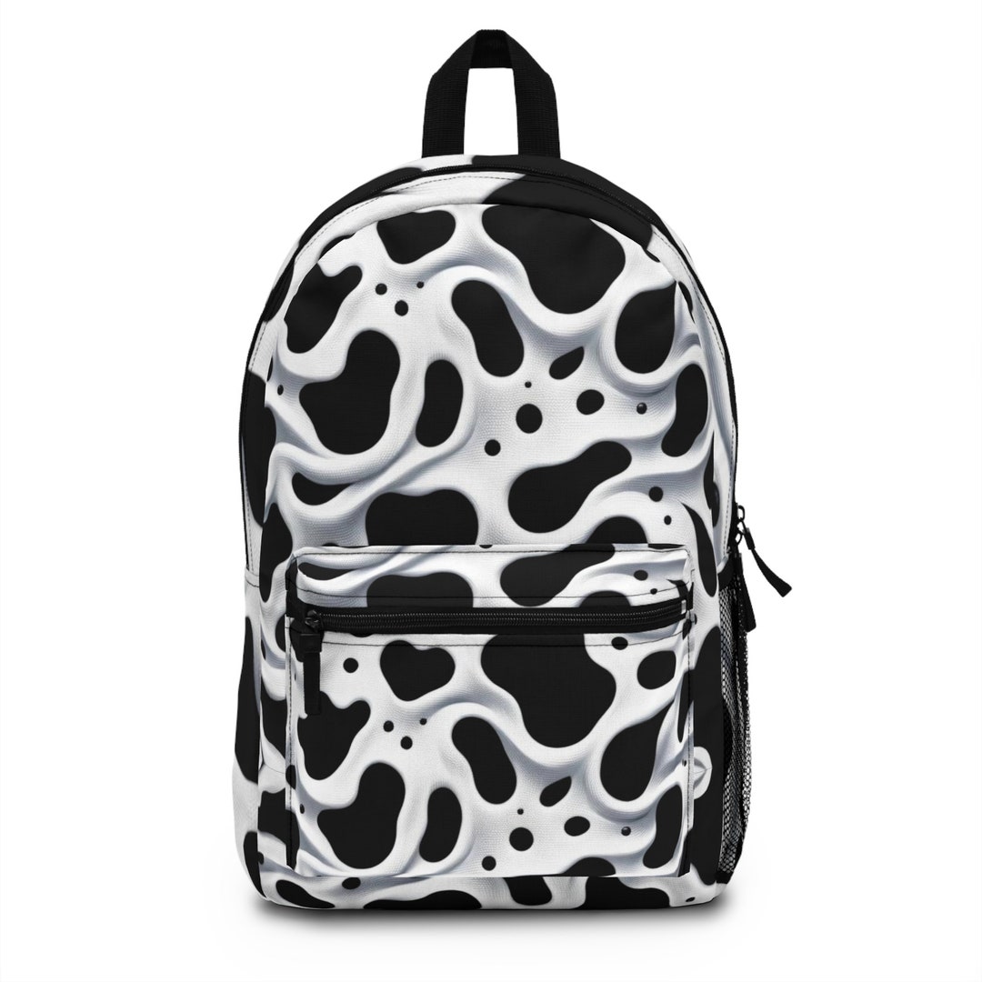 Wavy Milk Cow Black and White Pattern Print Durable Lightweight ...