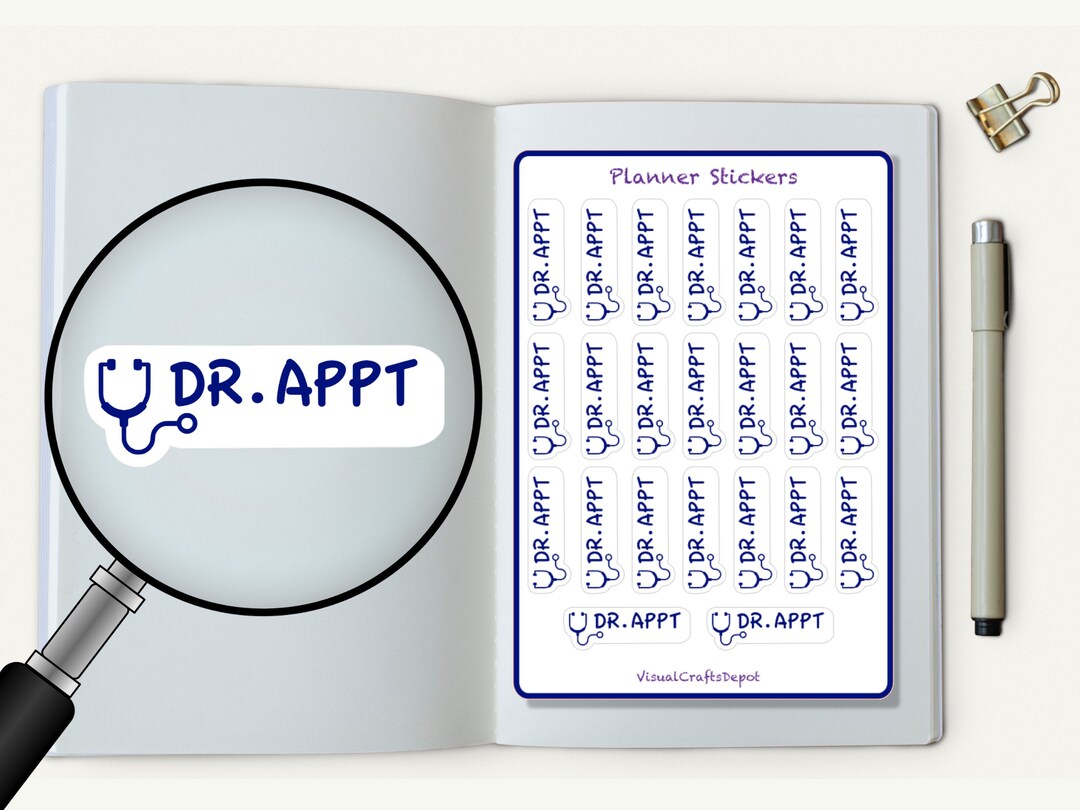 23 Doctor Appointment Stickers for Planner, Health Reminders. - Etsy