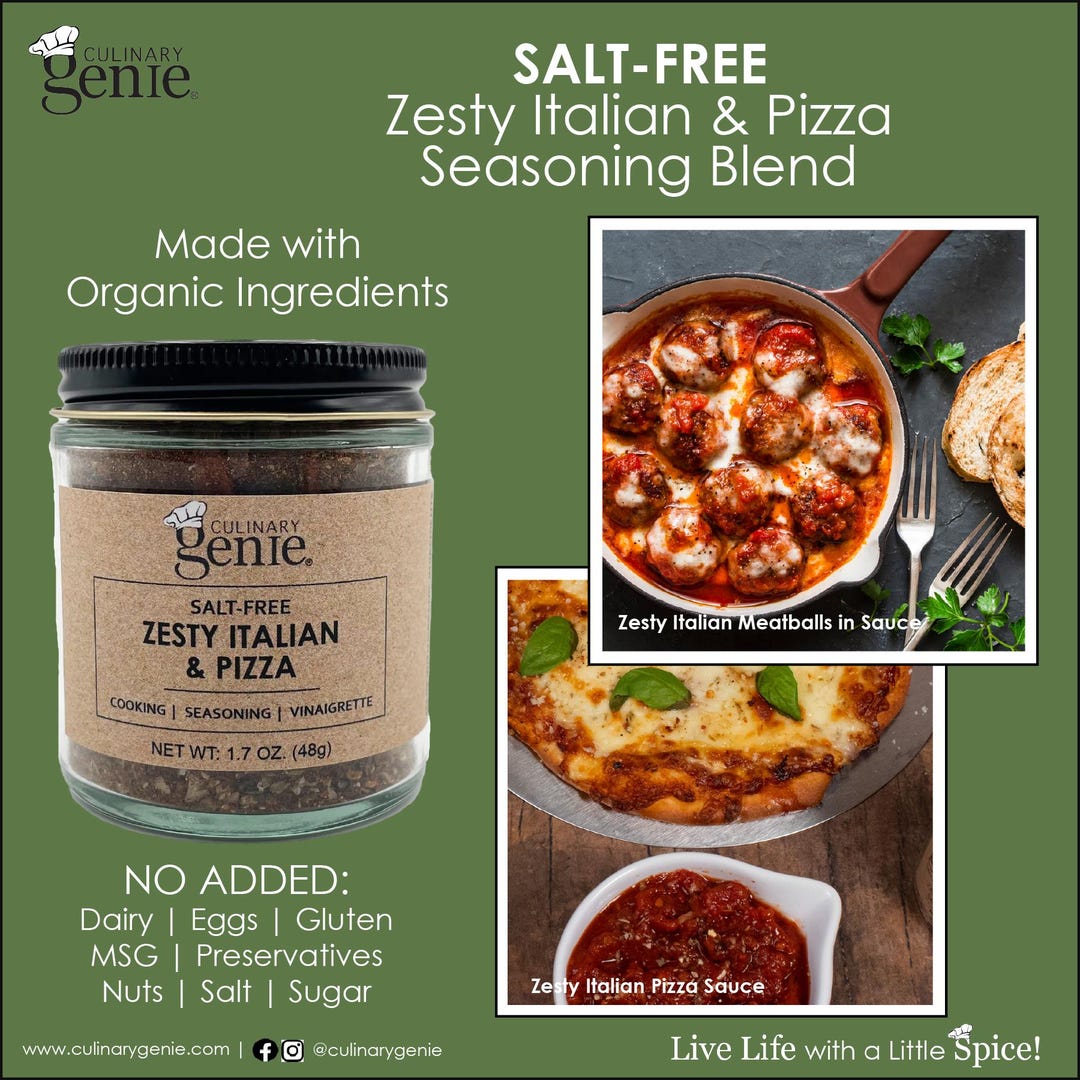 Salt-free | Organic Zesty Italian & Pizza Seasoning Blend - Etsy