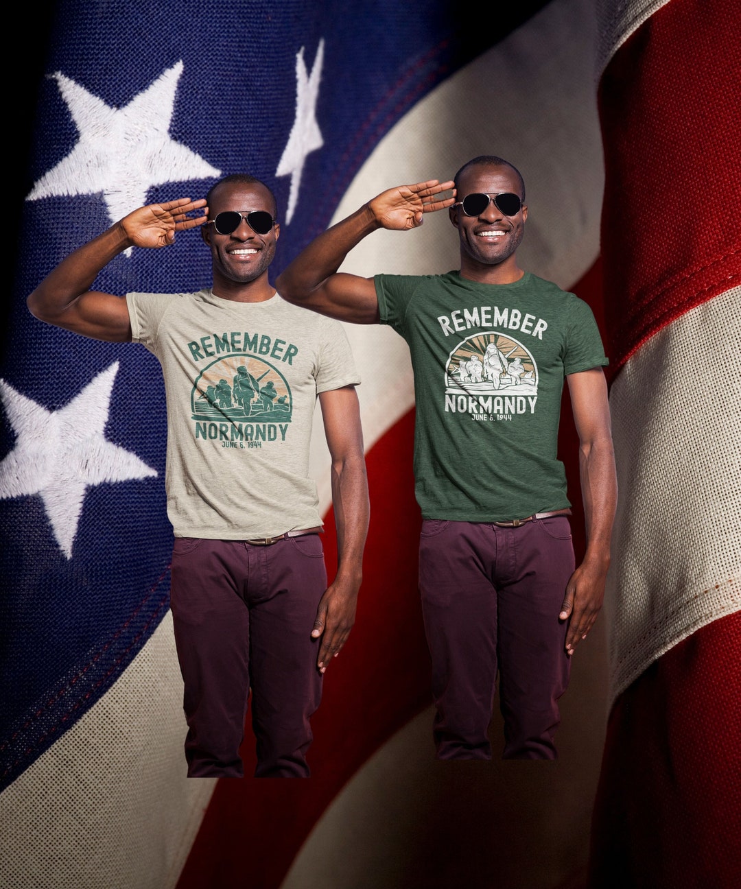 80th Anniversary D-day Normandy Tribute T-shirt: Remember Normandy - Etsy