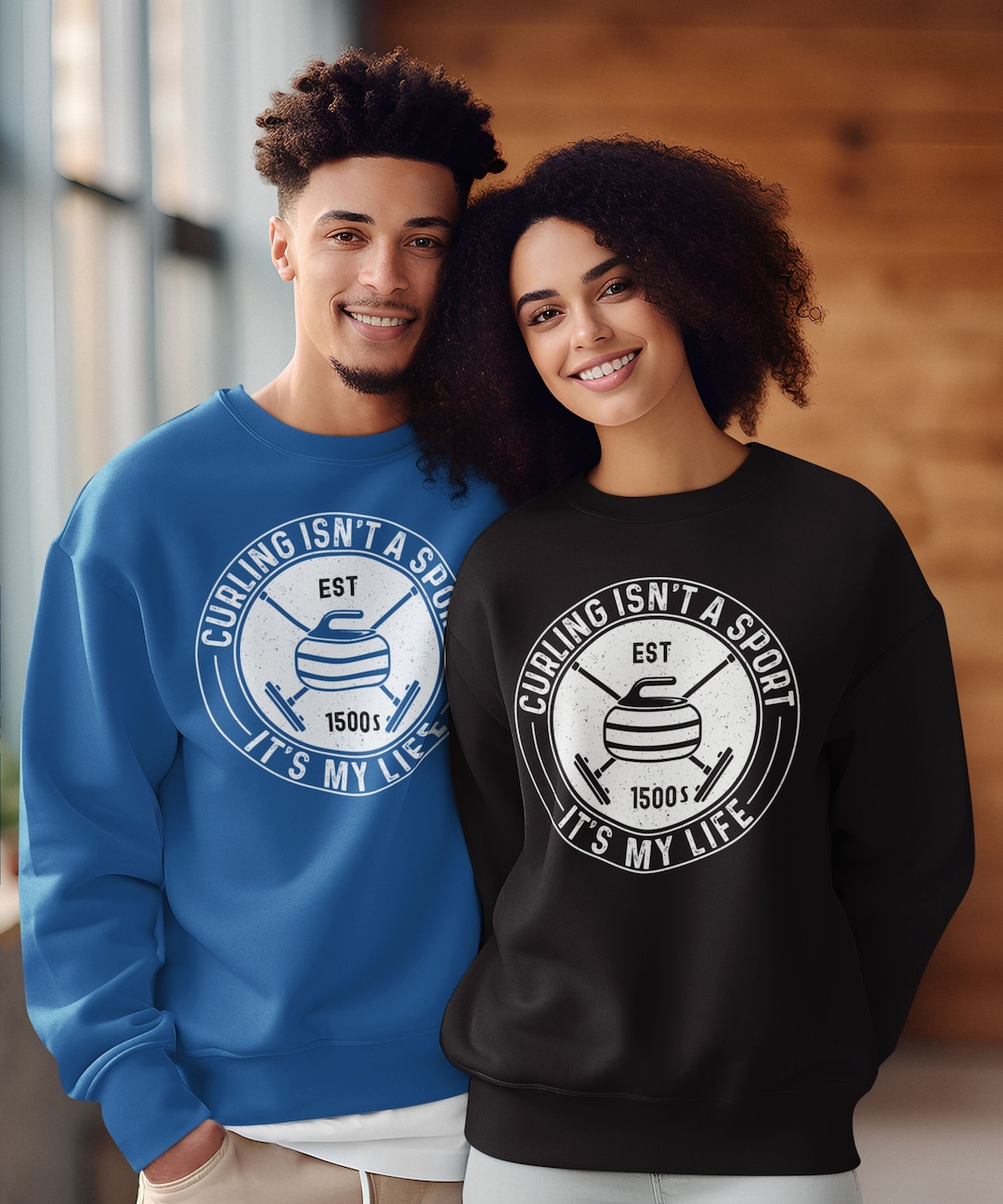 Curling Sweatshirt, Curling Lover Gift, Curling Sport, Funny Curling ...