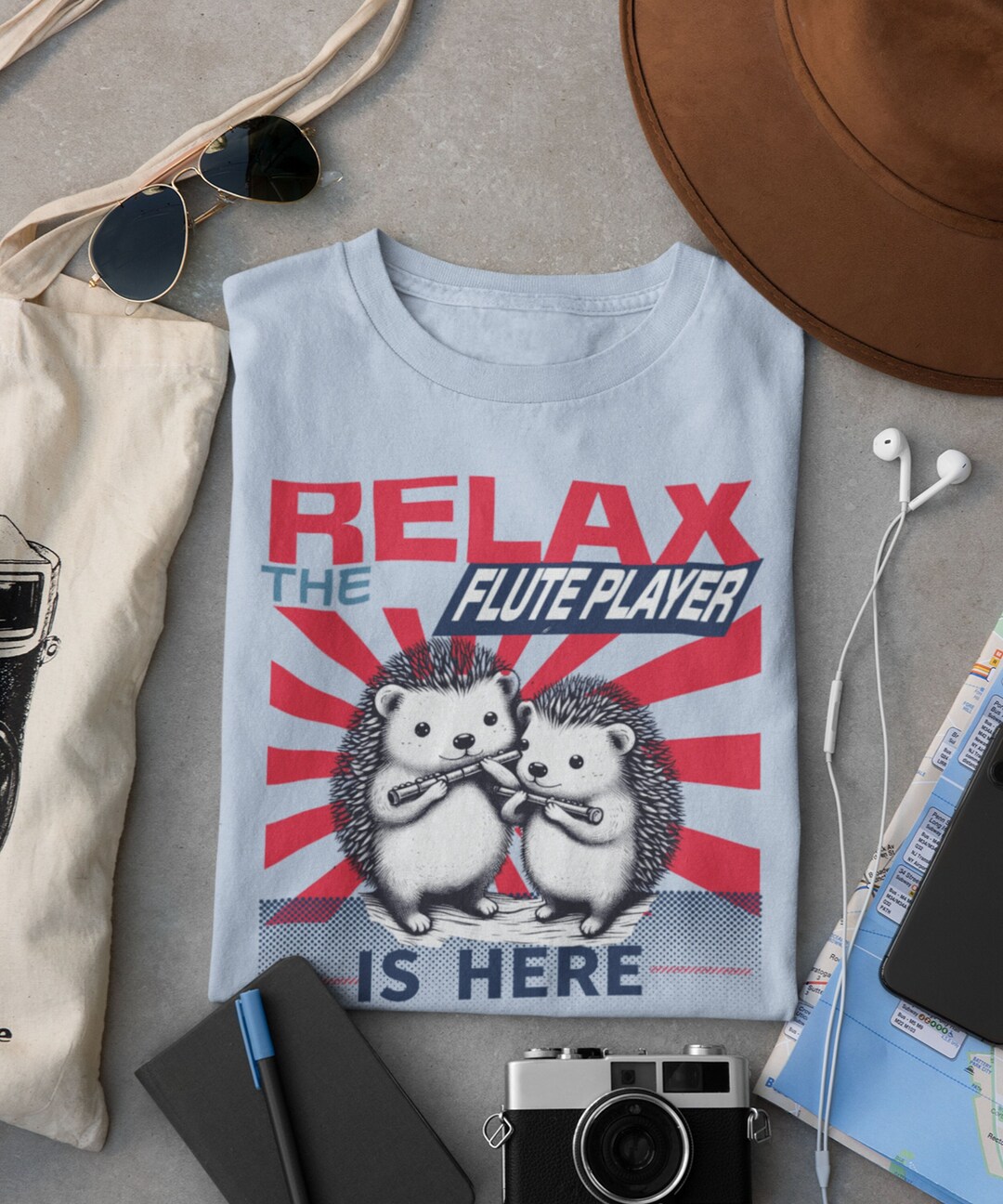 Relax the Flute Player is Here T-shirt, Flute Joke Shirt, Funny Flute ...