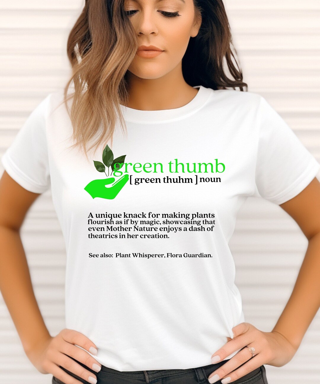 Green Thumb Definition T-shirt, Garden Lover Shirt, Plants Lover Shirt ...