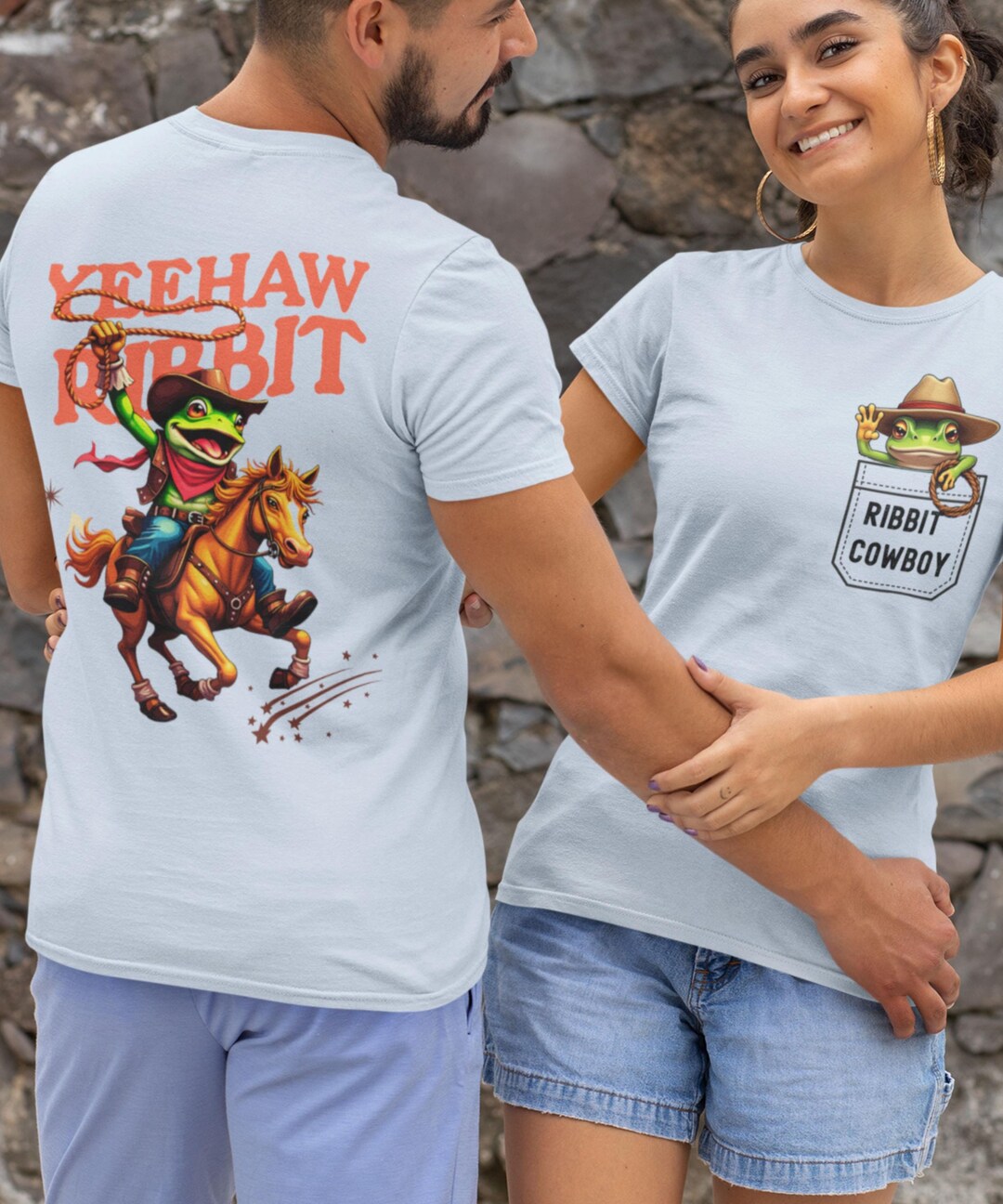 Funny Cowboy Frog T-shirt, Yeehaw Ribbit Cowboy Frog Shirt, Western ...