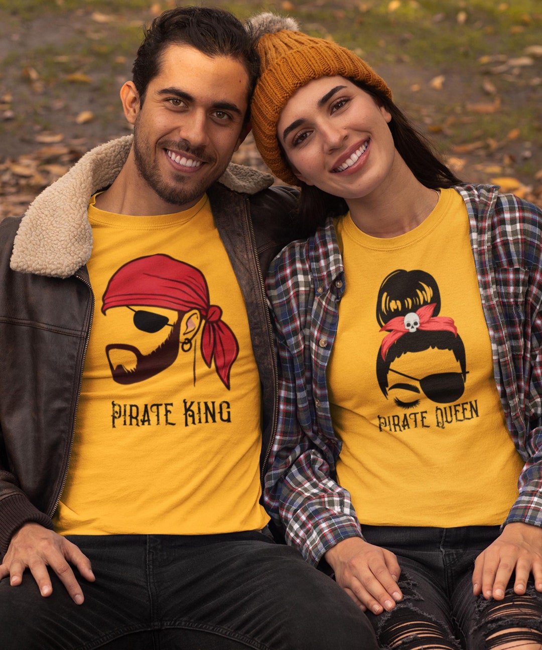 Pirate King and Private Queen Couple T-shirts, Fun Matching Pirate ...