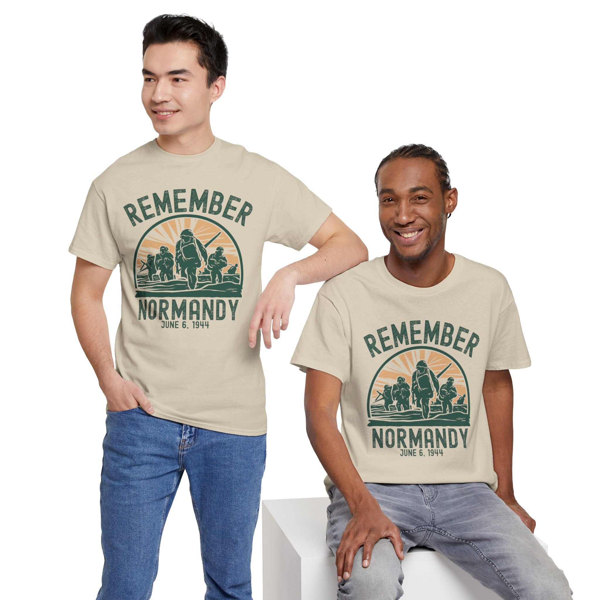 80th Anniversary D-day Normandy Tribute T-shirt: Remember Normandy - Etsy