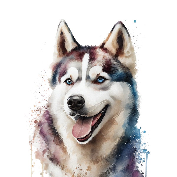 Siberian Husky Art - Etsy