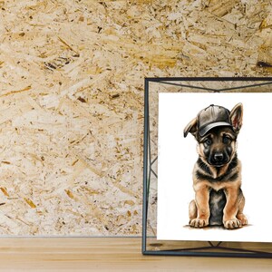 Digital Download Abstract Art for German Shepherd Lover Art Gift for ...