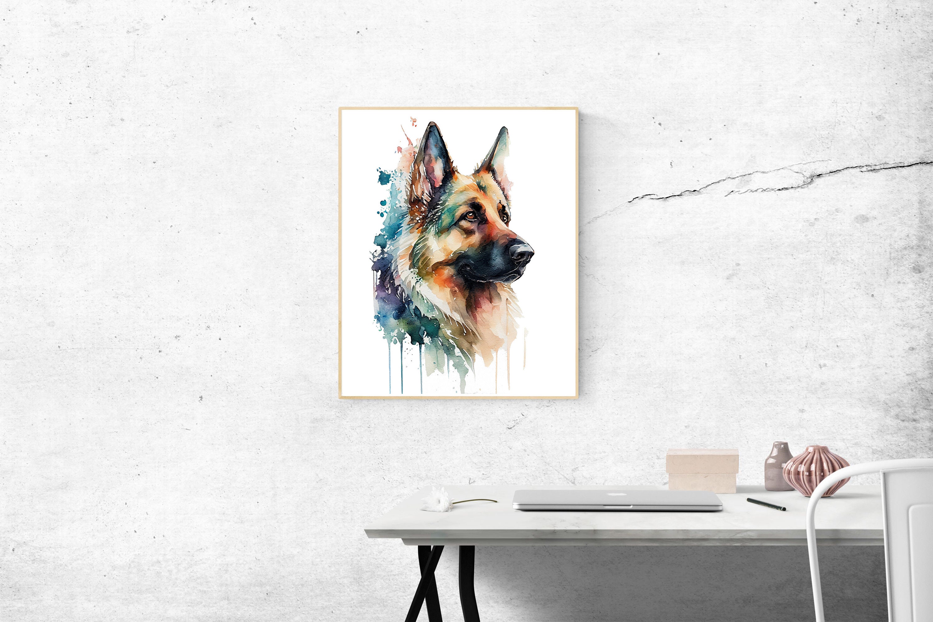 Digital Download German Shepherd Gift for Her German Shepherd Mom Art for German Shepherd Art I ...