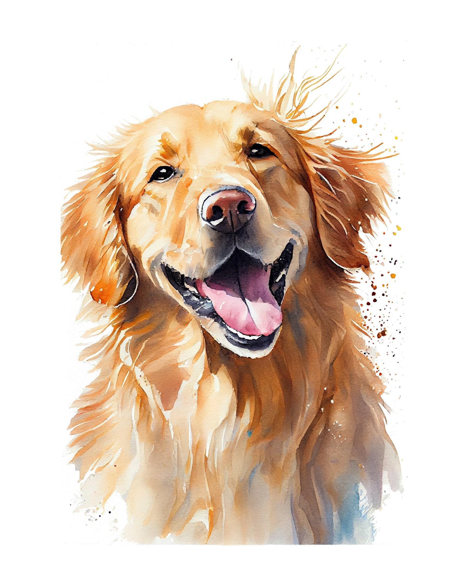 Digital Download Golden Retriever Gift for Her Golden Retriever Mom Art ...