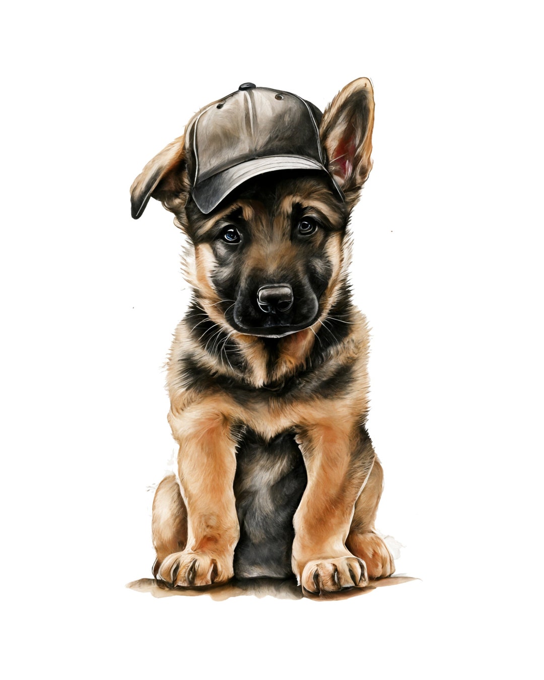 Digital Download Abstract Art for German Shepherd Lover Art Gift for ...