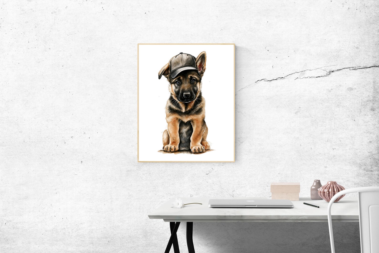 Digital Download Abstract Art for German Shepherd Lover Art Gift for ...