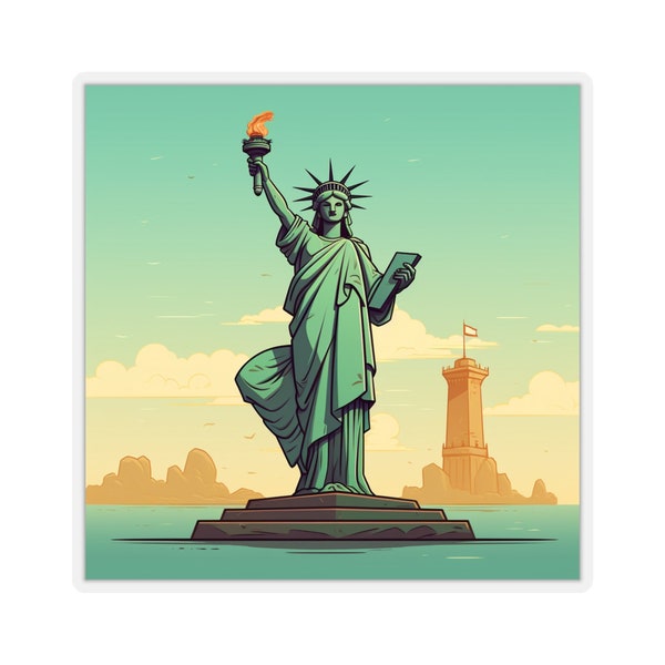 Lady Liberty Sticker - Etsy