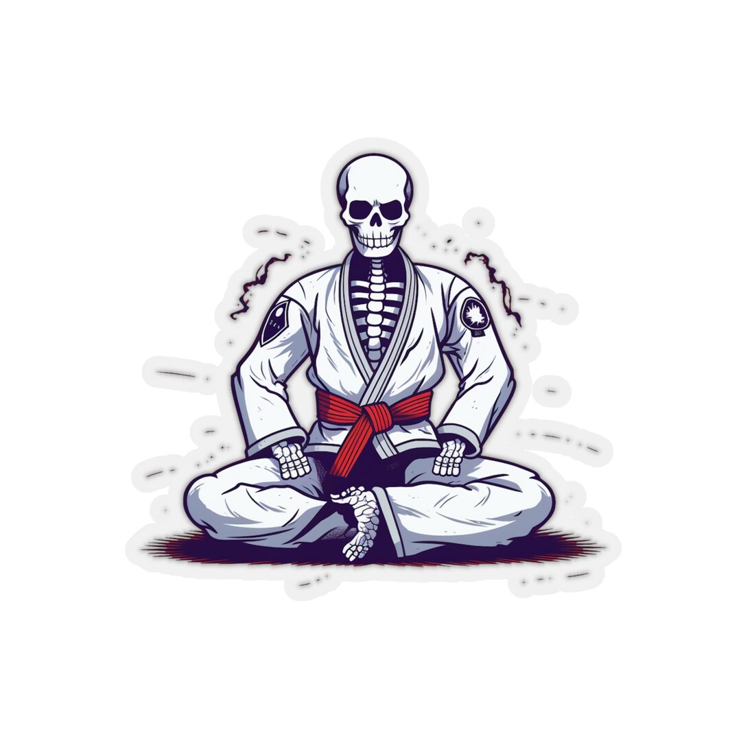 Grappling Skeleton Sticker - BJJ Judo Jiu Jitsu - Etsy