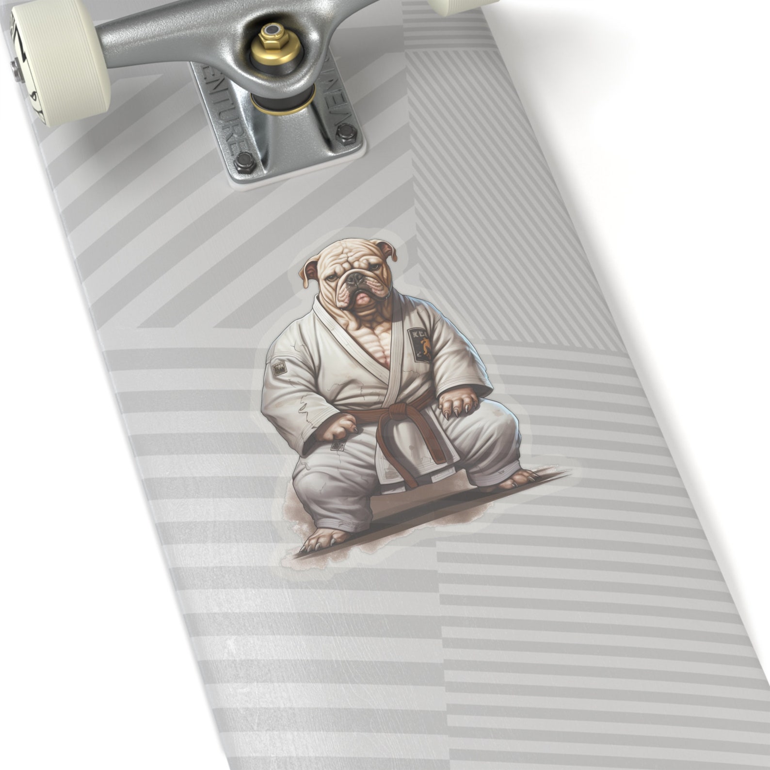 Martial Arts Bulldog Puppy Dog Jiu Jitsu BJJ Judo Karate Decal Sticker ...
