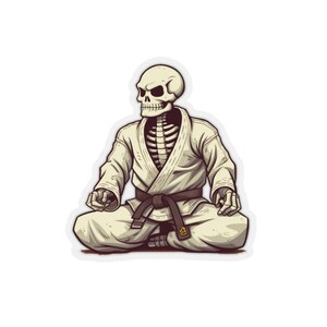 Grappling Skeleton Sticker - BJJ Judo Jiu Jitsu - Etsy
