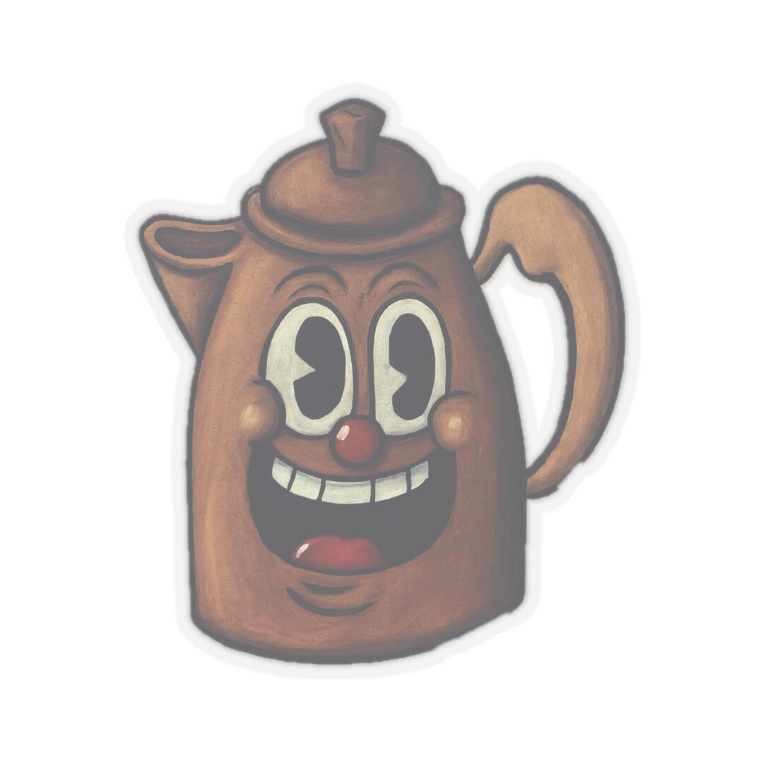 Crazy About Coffee Pot Head Decal Sticker - Etsy