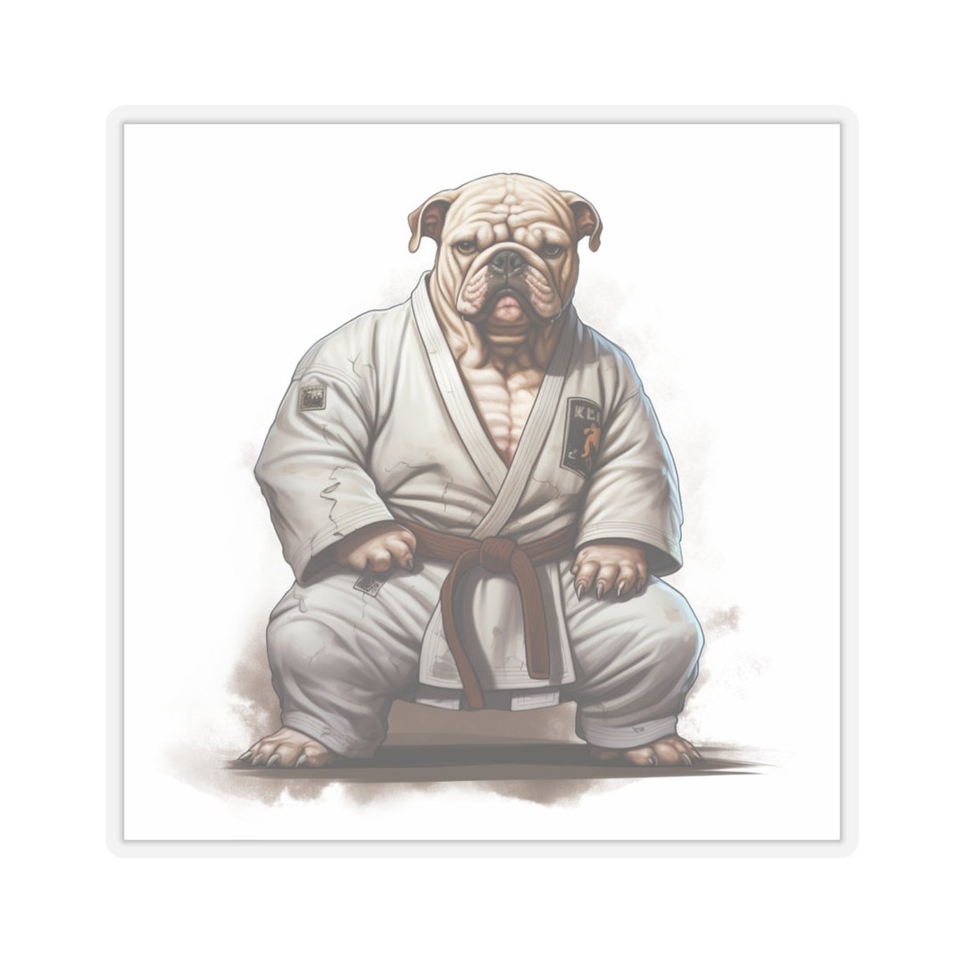 Martial Arts Bulldog Puppy Dog Jiu Jitsu BJJ Judo Karate - Etsy