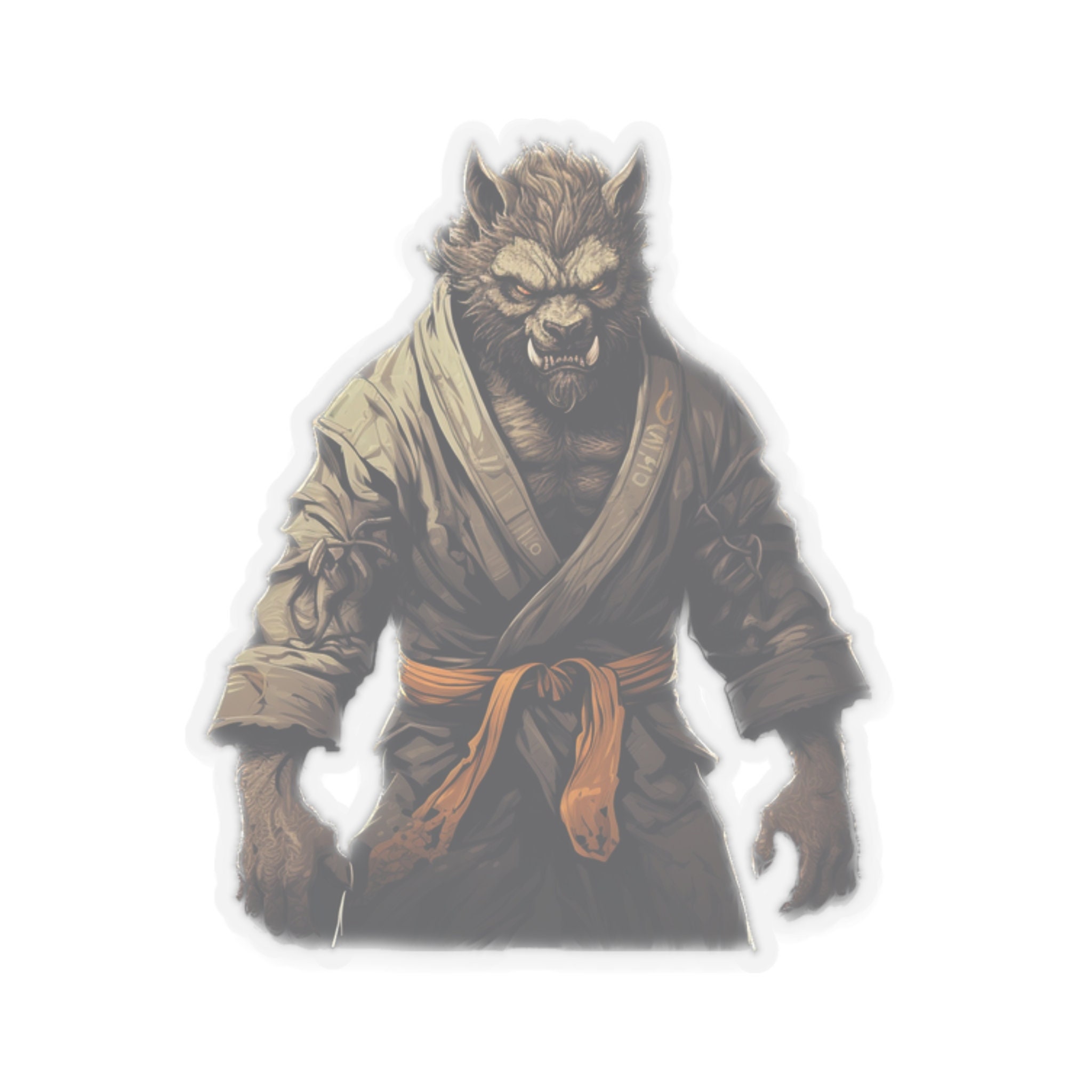 Halloween Werewolf Ready to Train Martial Arts - Jiu Jitsu BJJ Judo ...