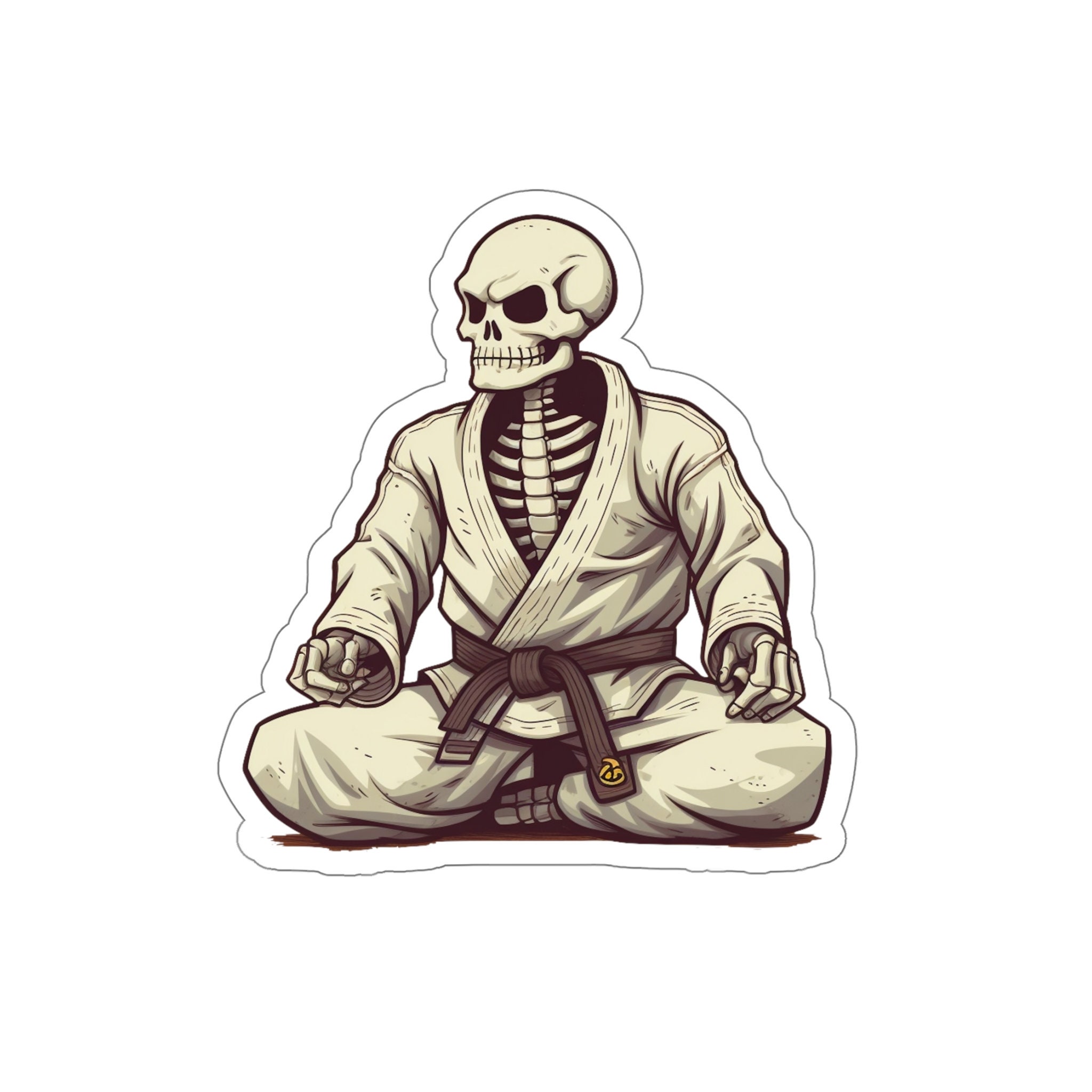 Grappling Skeleton Sticker - BJJ Judo Jiu Jitsu - Etsy