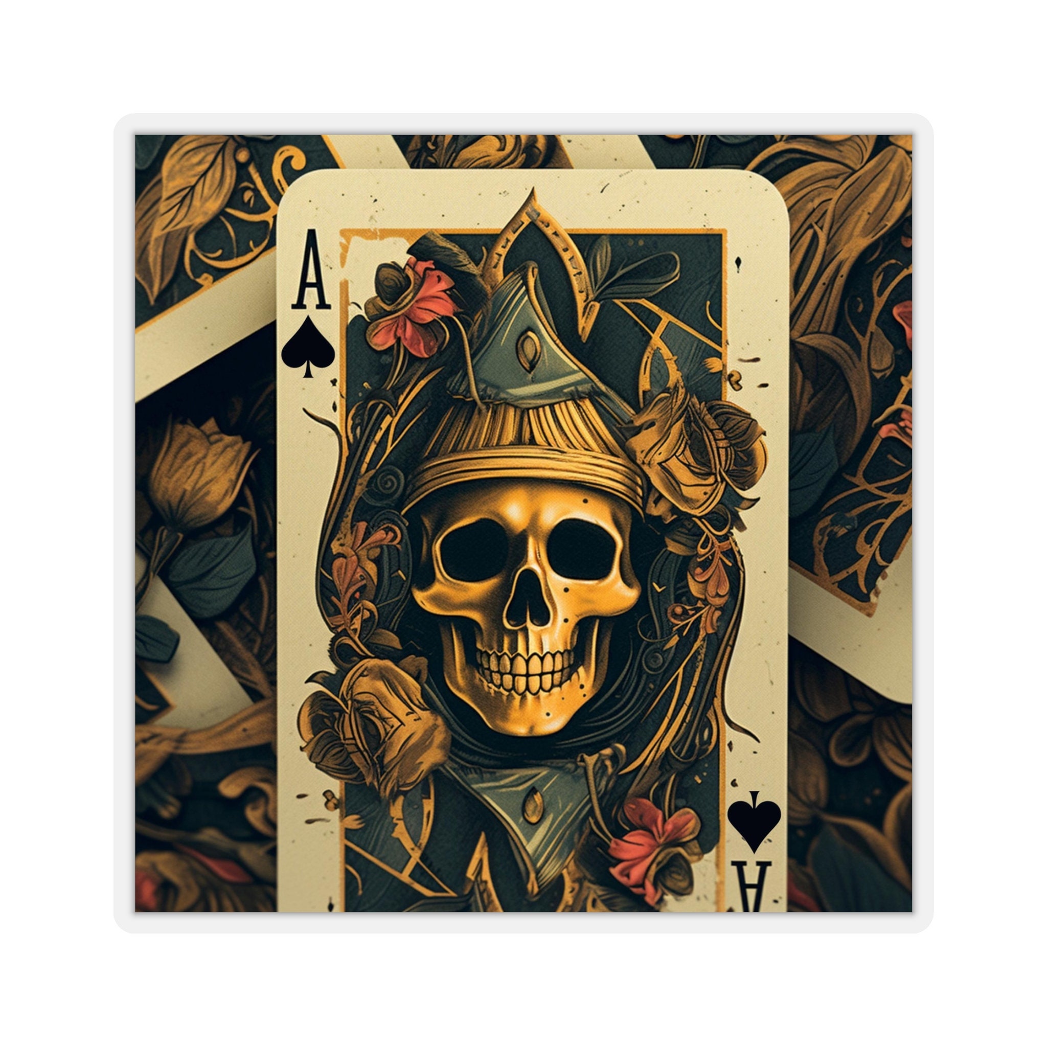 Ace of Spades Poker Decal Sticker - Etsy