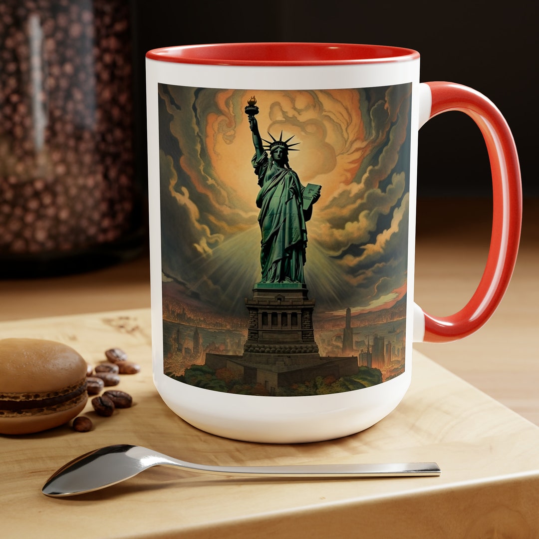 Statue of Liberty Coffee Mugs, 15oz - Etsy