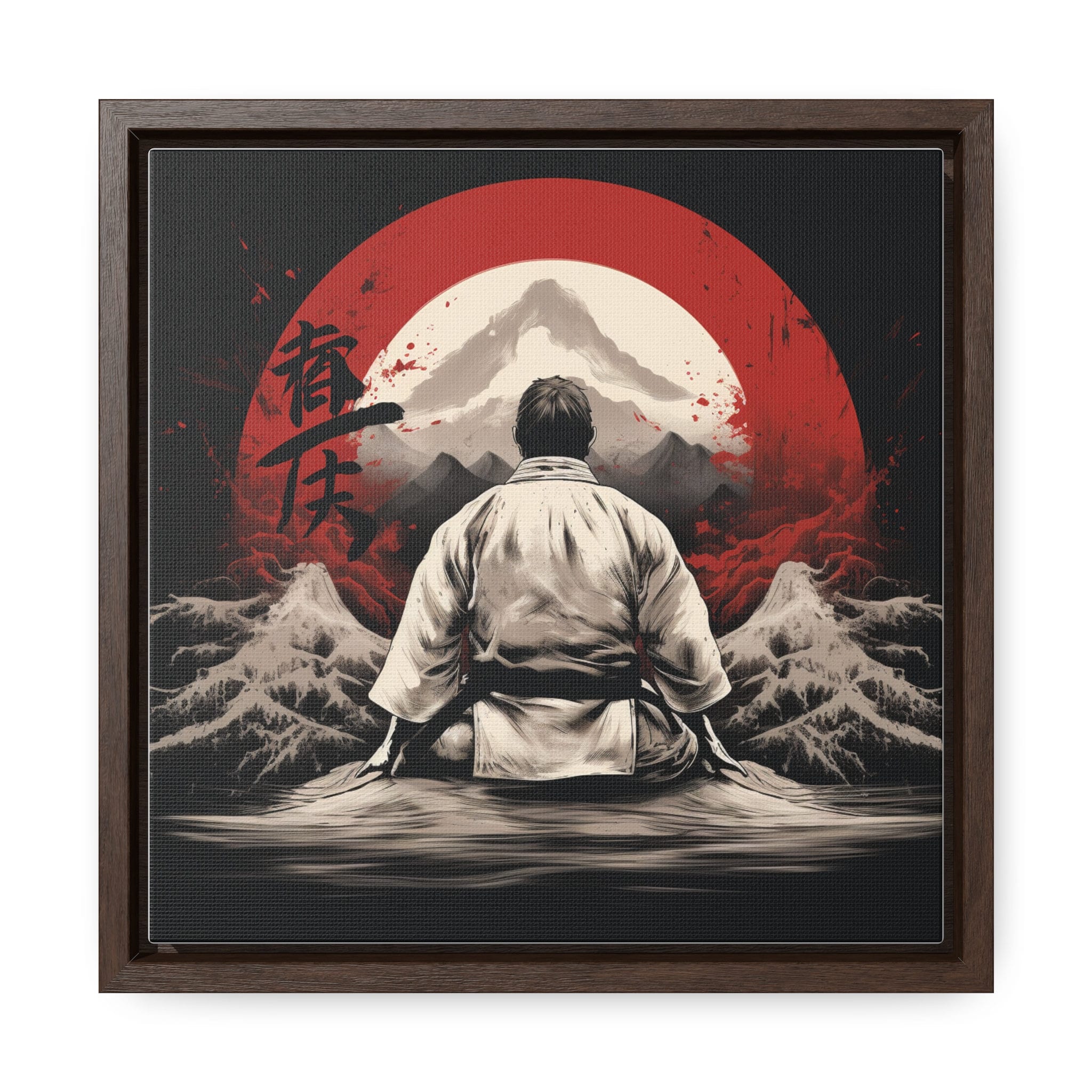 Jiu Jitsu Kanji BJJ Framed Canvas Wall Art - Etsy