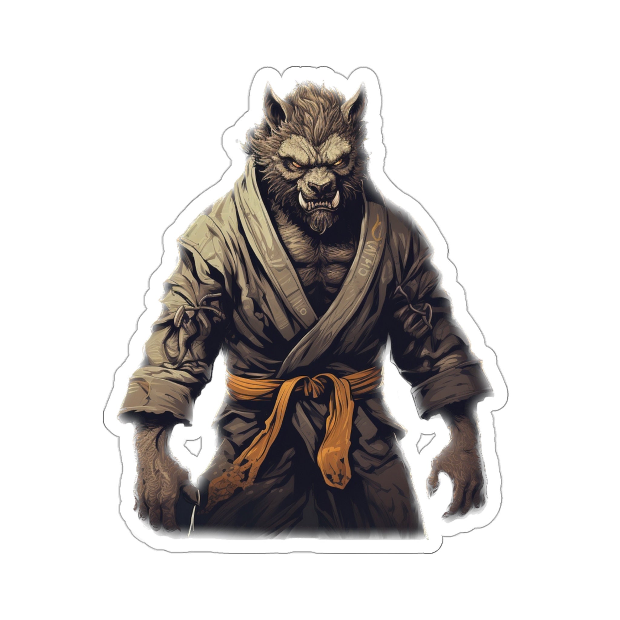 Halloween Werewolf Ready to Train Martial Arts - Jiu Jitsu BJJ Judo ...