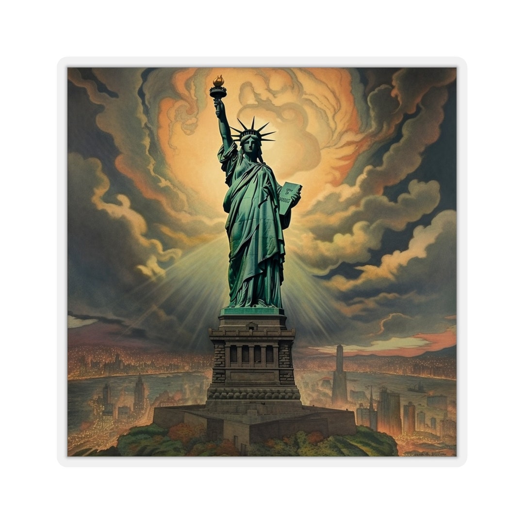 Statue of Liberty Sticker - Lady Liberty - Etsy
