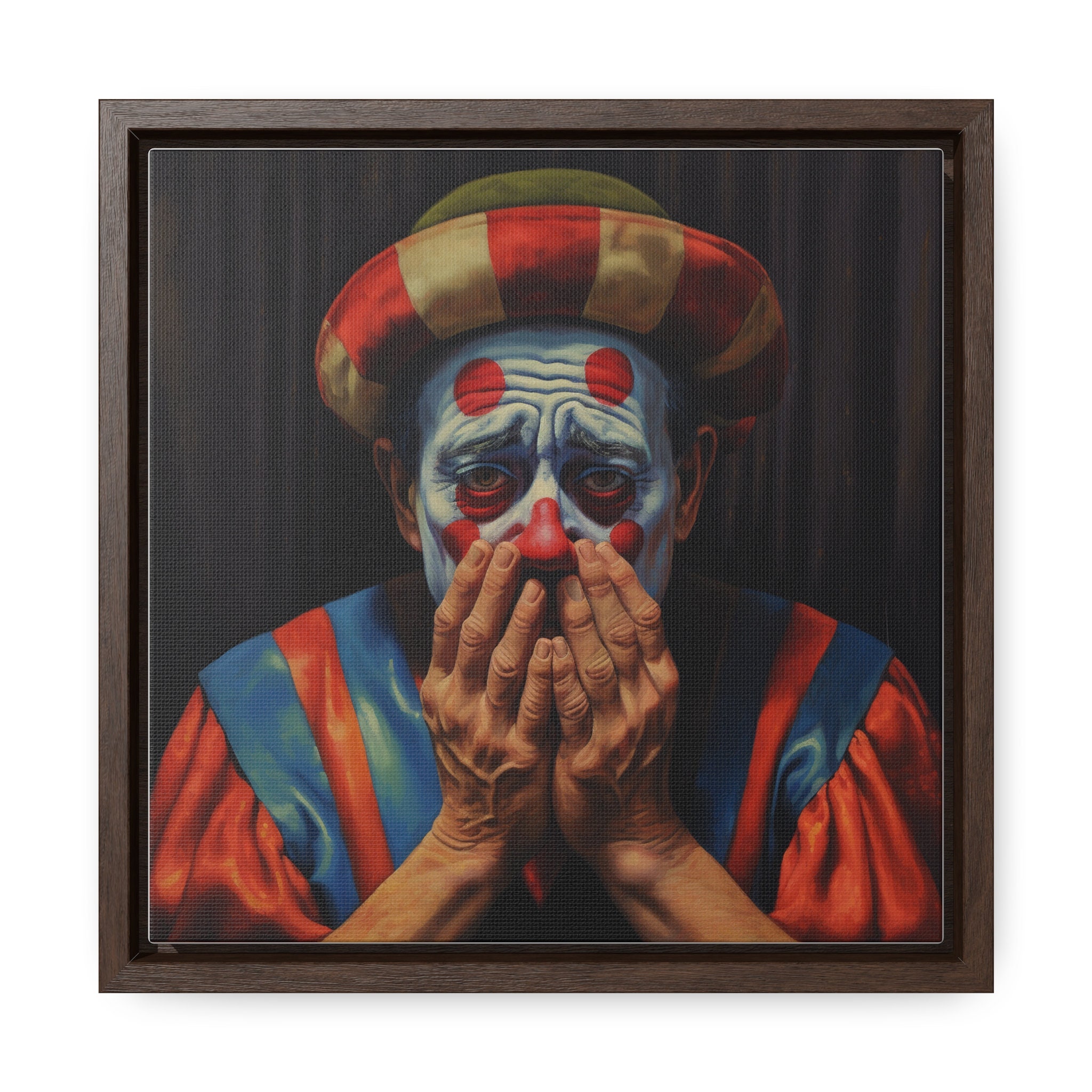 Sad Day for A Sad Clown - Gallery Canvas Wraps, Square Frame - Etsy