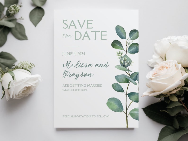 Editable Save the Date Canva Template Printable Instant - Etsy