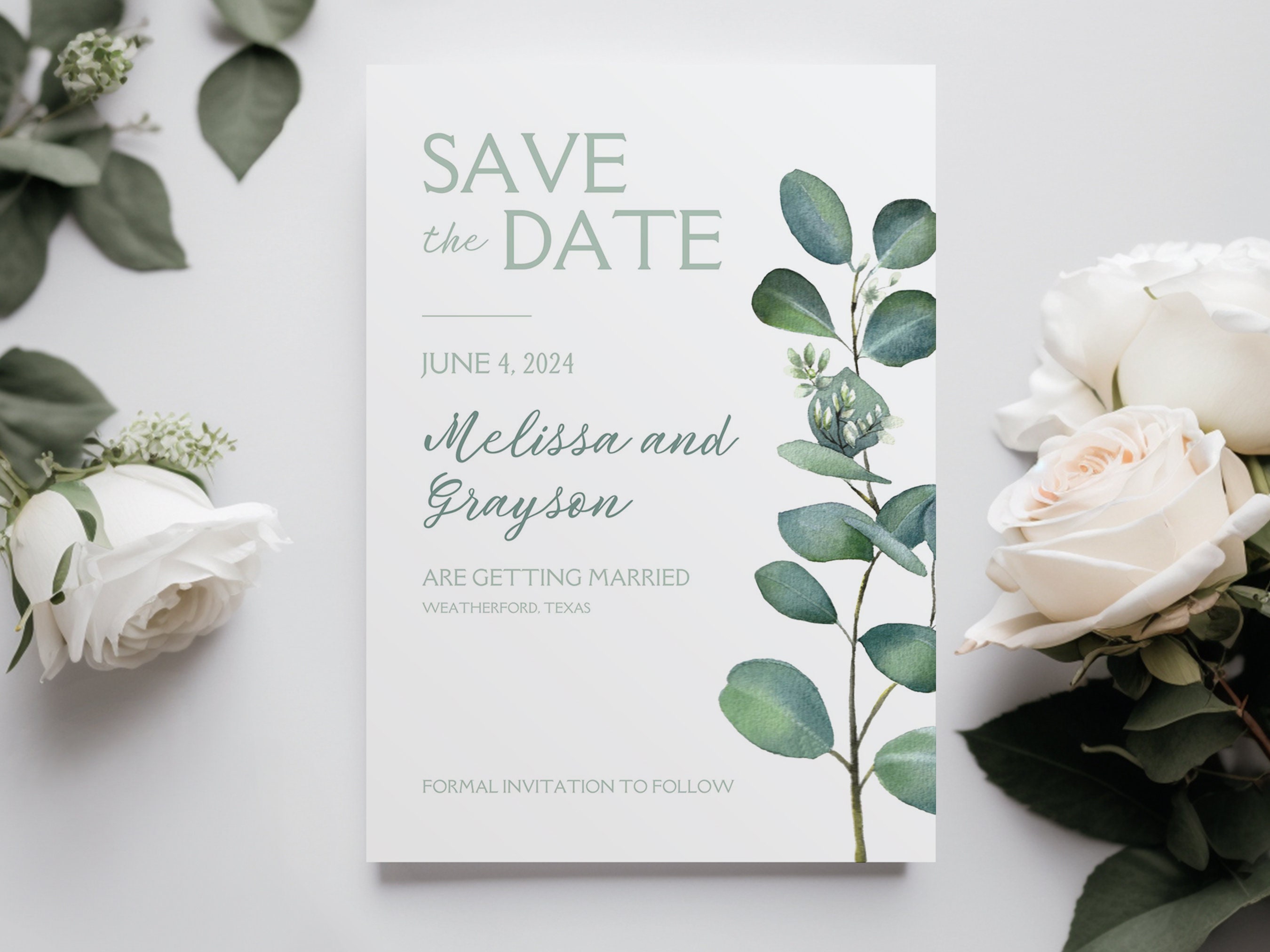 Editable Save the Date, Canva Template, Printable, Instant Download - Etsy