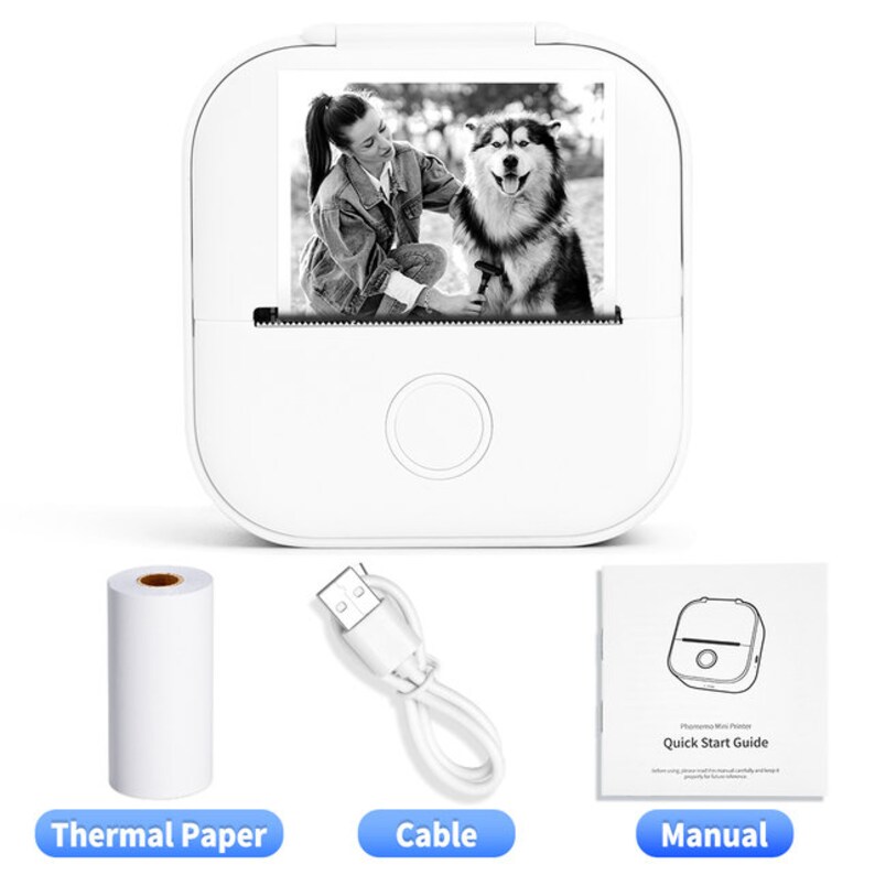 Portable Mini Printer Wireless Inkless T02 Original - Etsy