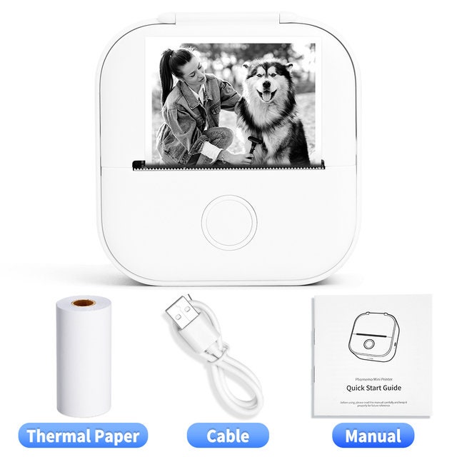 Portable Mini Printer Wireless Inkless T02 Original - Etsy