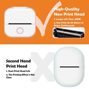 Portable Mini Printer Wireless Inkless T02 Original - Etsy