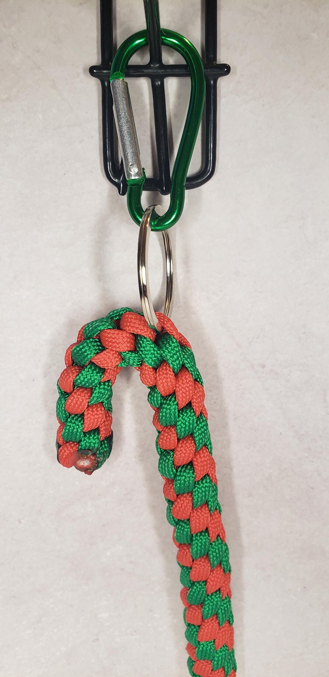 Paracord Candy Cane Keychain - Etsy