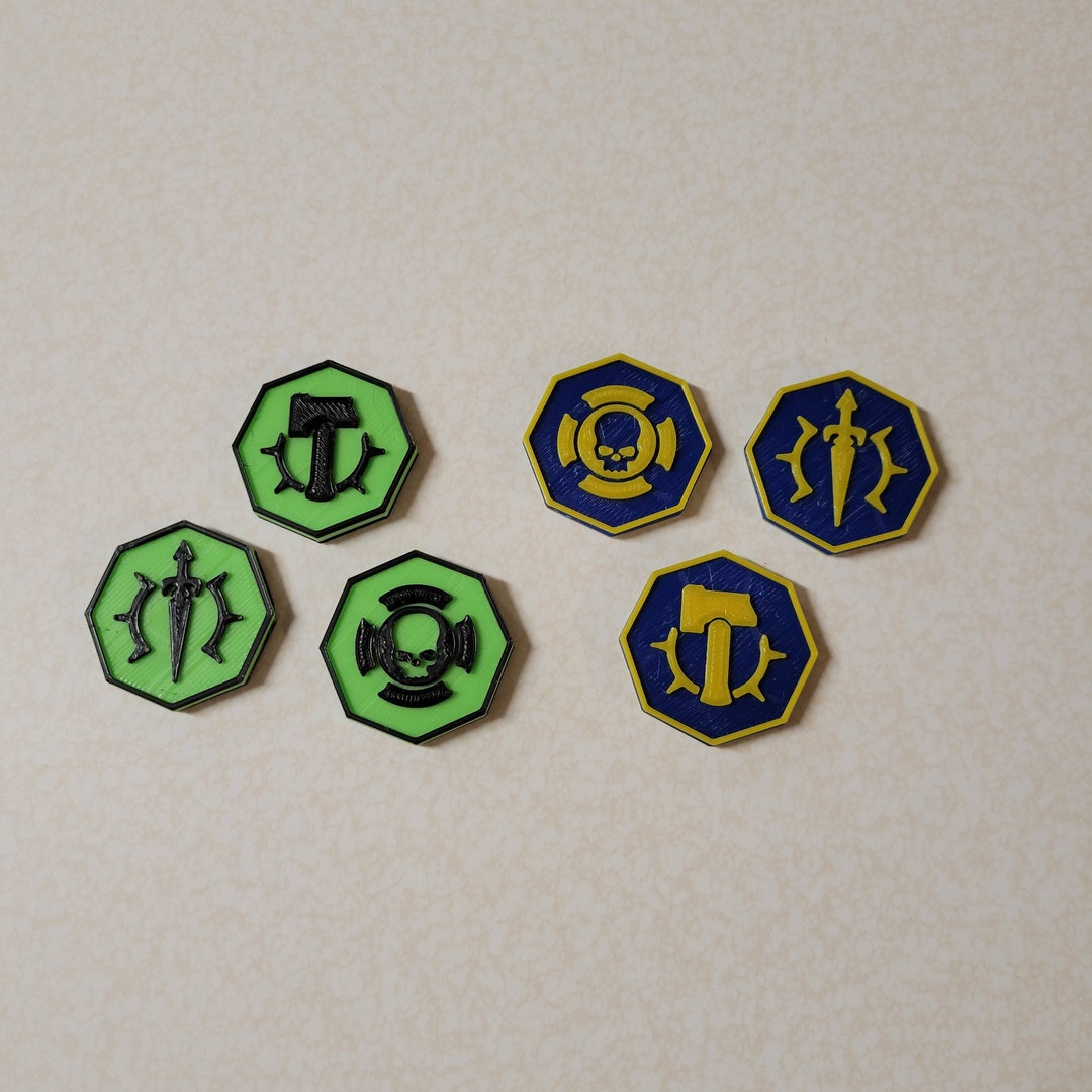 Warcry Hammer Dagger Shield Tokens Enhance Your Battle Group ...