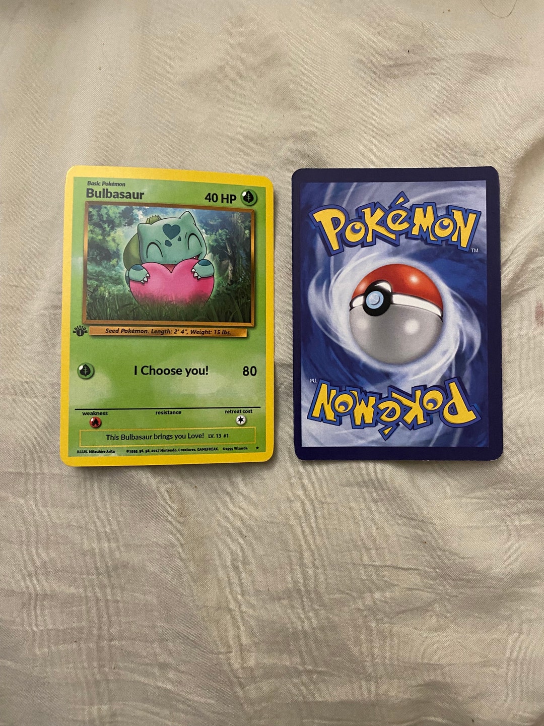 Bulbusaur "i Choose You" Custom Made Card - Etsy