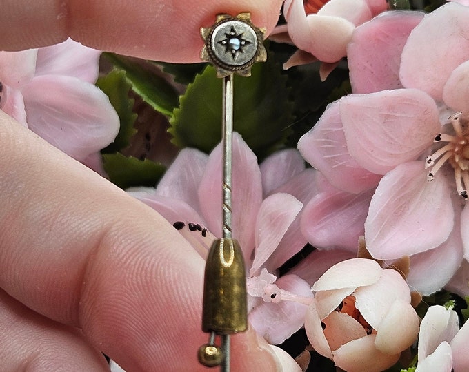 Antique Victorian 1800s Art Nouveau Era Unusual Unique Screw STICK PIN ...