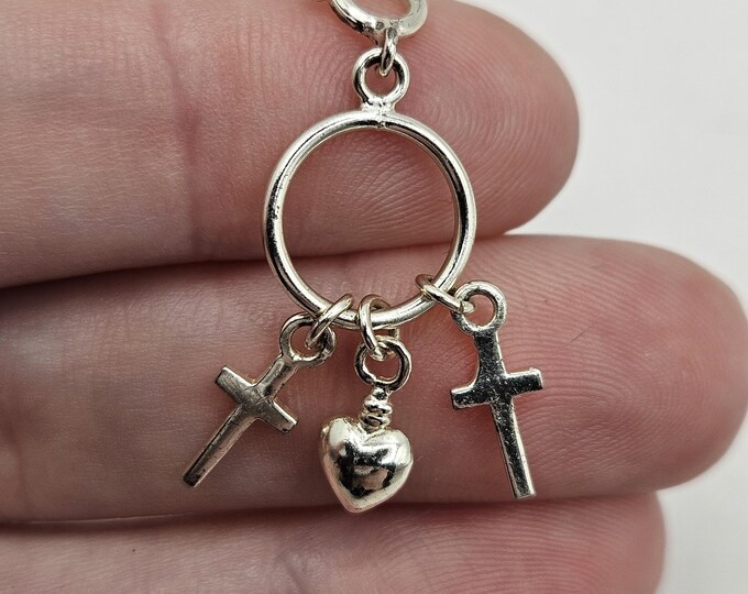 Early 2000s Y2k Vintage Signed Th Su 925 STERLING SILVER CHARM Dangle ...