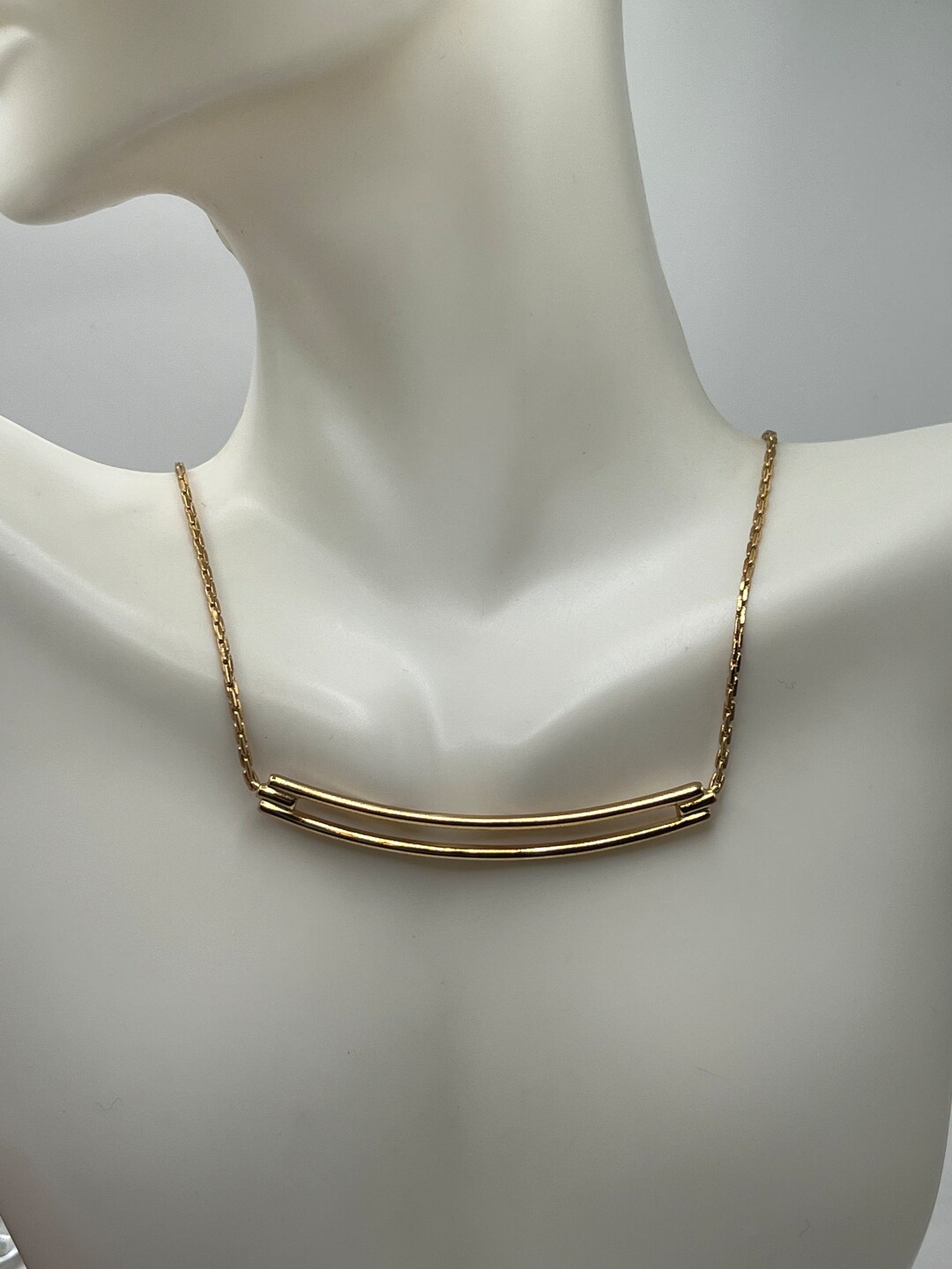 Vintage 1970s 1980s Signed MONET CHAIN NECKLACE Gold Tone - Etsy